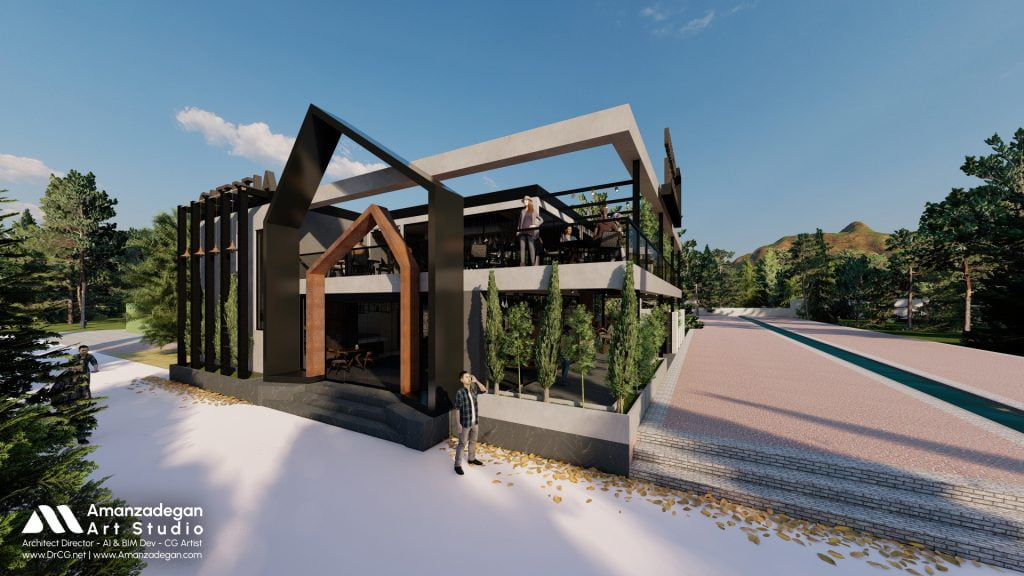 Coffee shop and fast food complex design by Mohammad Amanzadegan ...