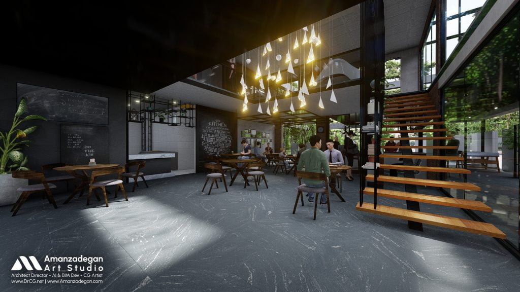 Coffee shop and fast food complex design by Mohammad Amanzadegan ...