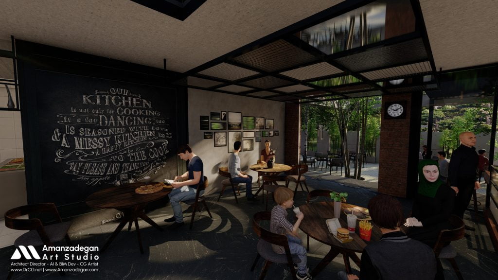 Coffee shop and fast food complex design by Mohammad Amanzadegan ...