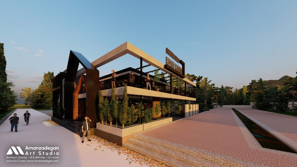 Coffee shop and fast food complex design by Mohammad Amanzadegan ...